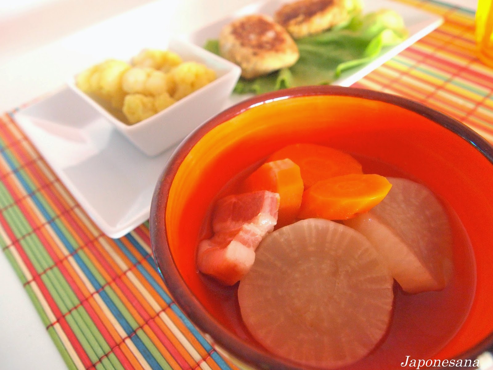 Japonesana: Guiso de Nabo-Daikon y Bacon