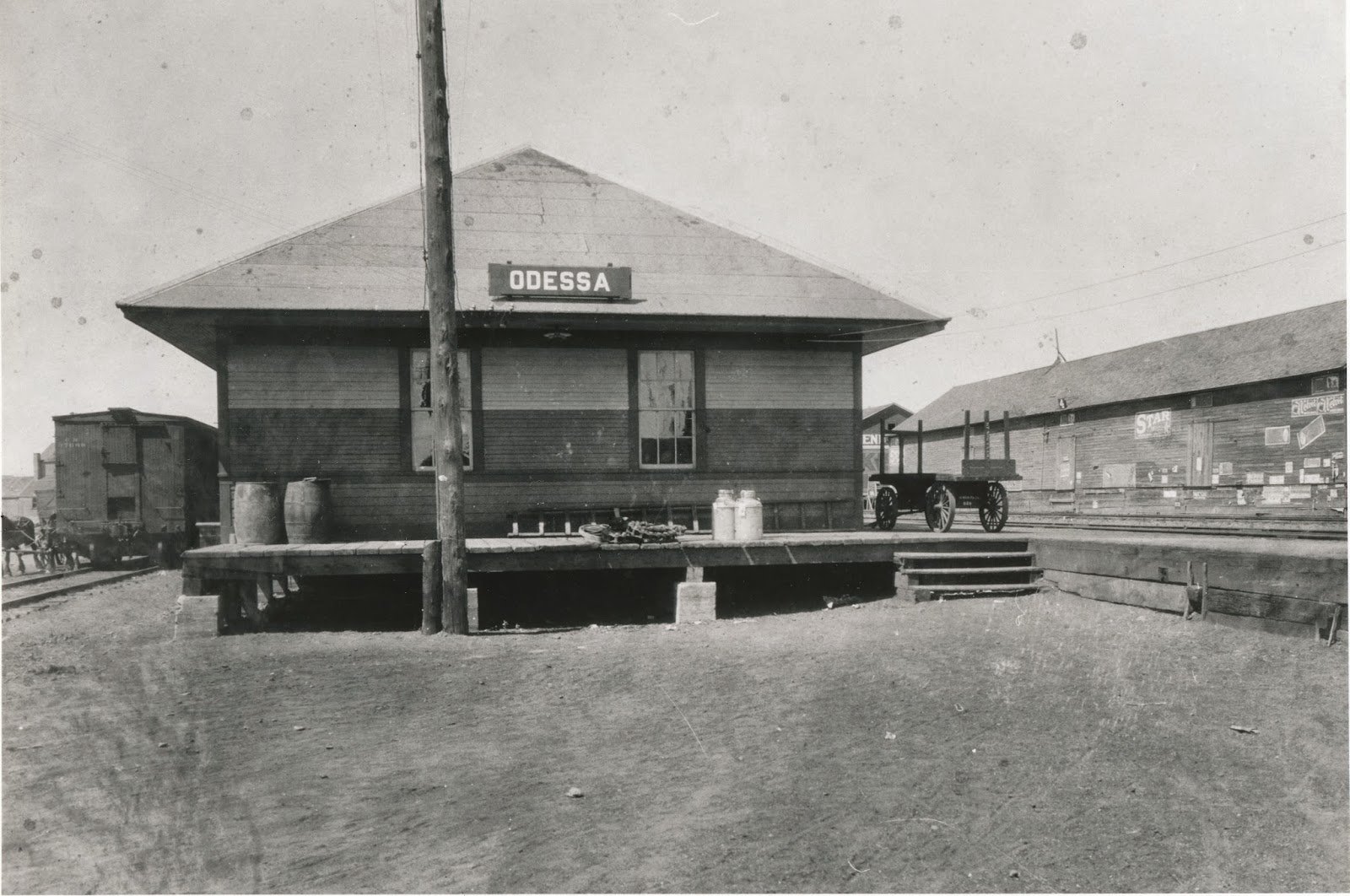 Big Bend Railroad History: 1920s Odessa Depot