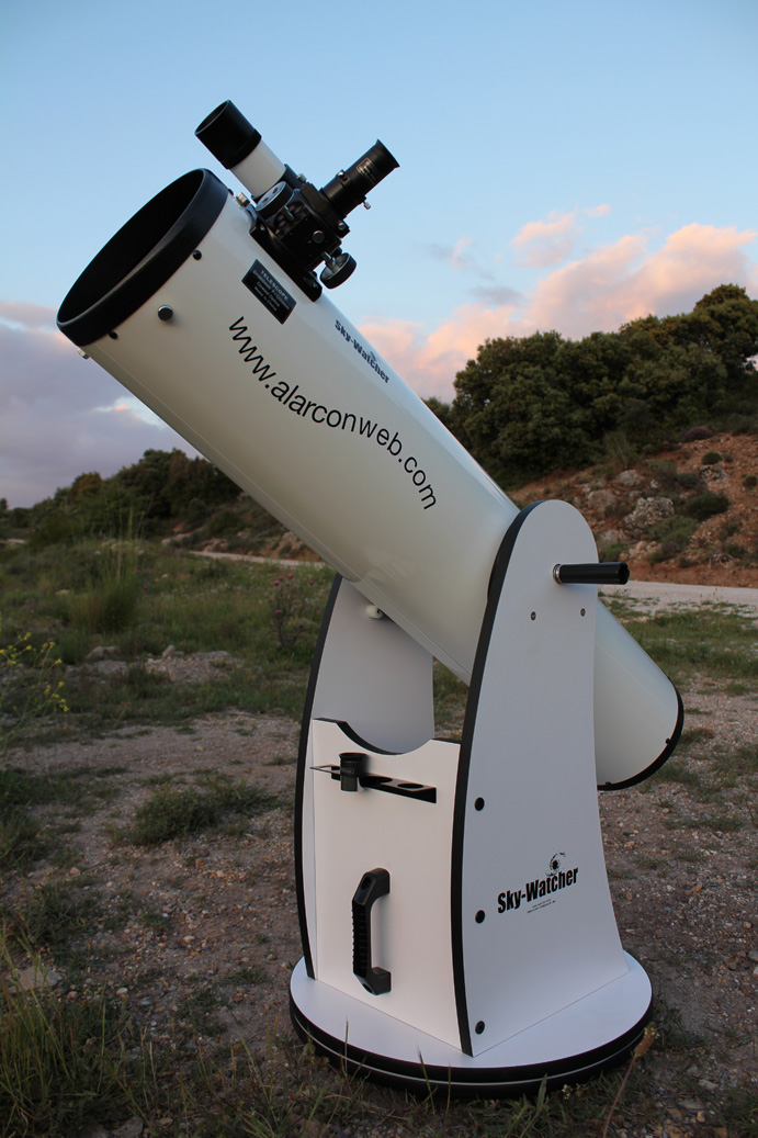 Colimado de un telescopio reflector newton.