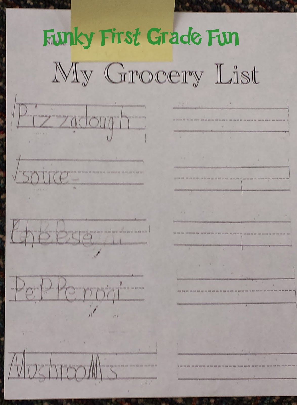 Funky First Grade Fun: How to Writing: A Peek into Kindergarten