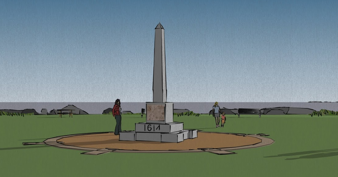 The 1614 Monument: Monument to Honor Quadricentennial of Captain John ...