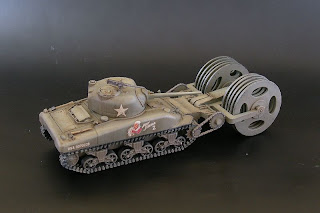 Matejson Models Workshop: Sherman with mine exploader T1E3