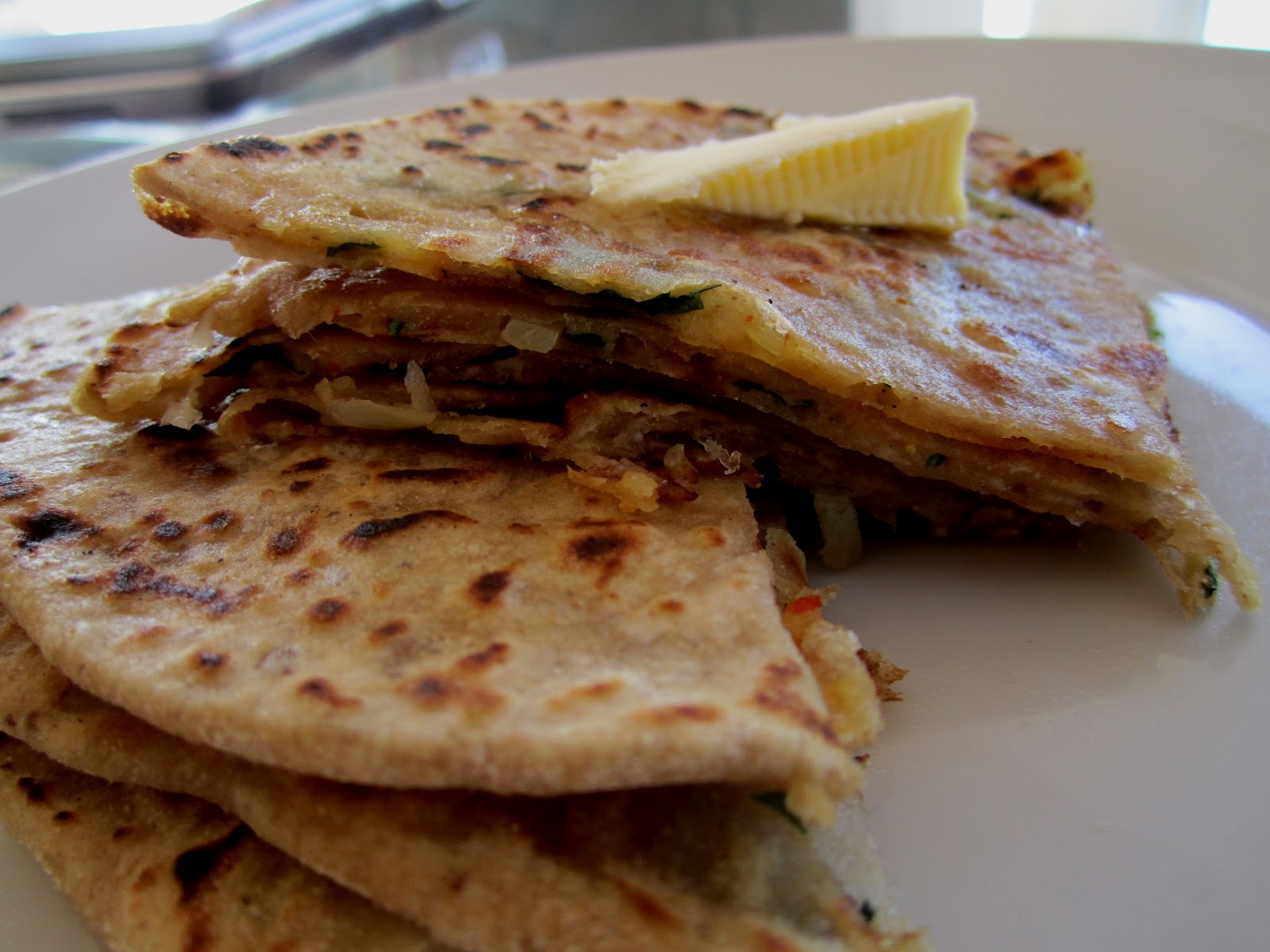 Payal's Cafe: Onion and Cheese Paratha