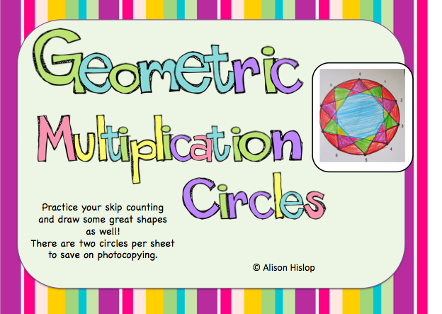 Geometric Multiplication Circles - GREAT Activity!!!! - Mathful Learners