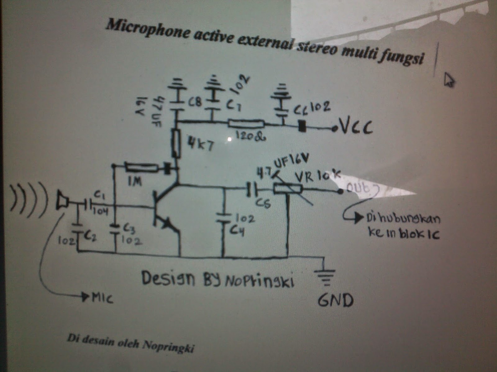 Microphone active external stereo multi fungsi ~ Belajar Elektro