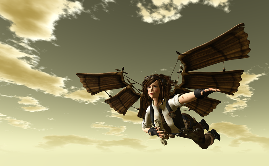 Ami of Second Life: Steampunk Mechanic