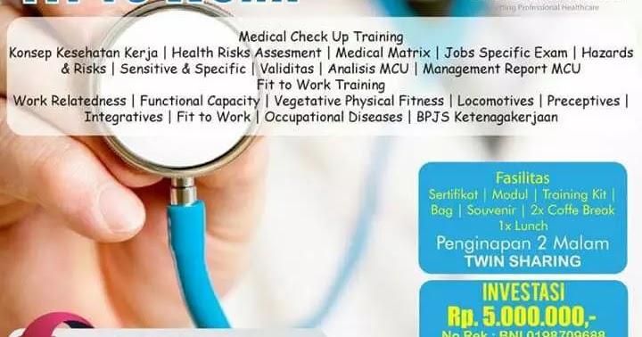 Pelatihan Medical CHEK UP FIT TO WORK - Info Terapi Jarum