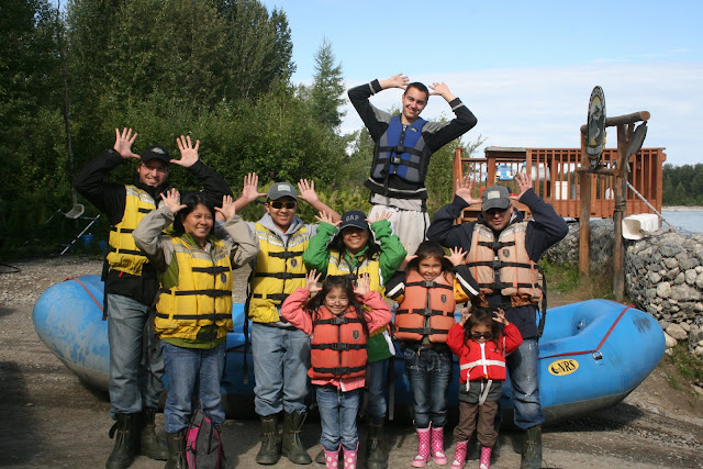 Fam Och in the Yukon: Excursion #2-- Talkeetna River Rafting Trip