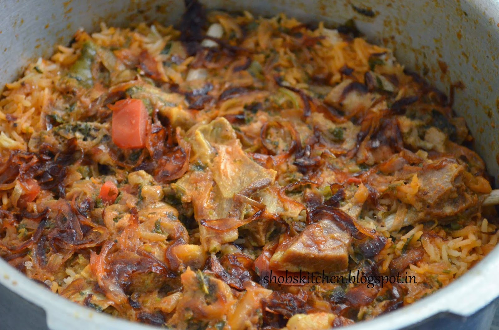 The Royal Mutton Biryani - ShobsKitchen