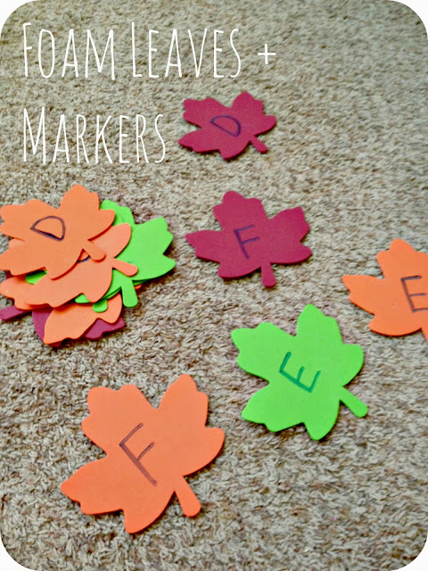 Blue Skies Ahead: Leaves and Letters Matching Game