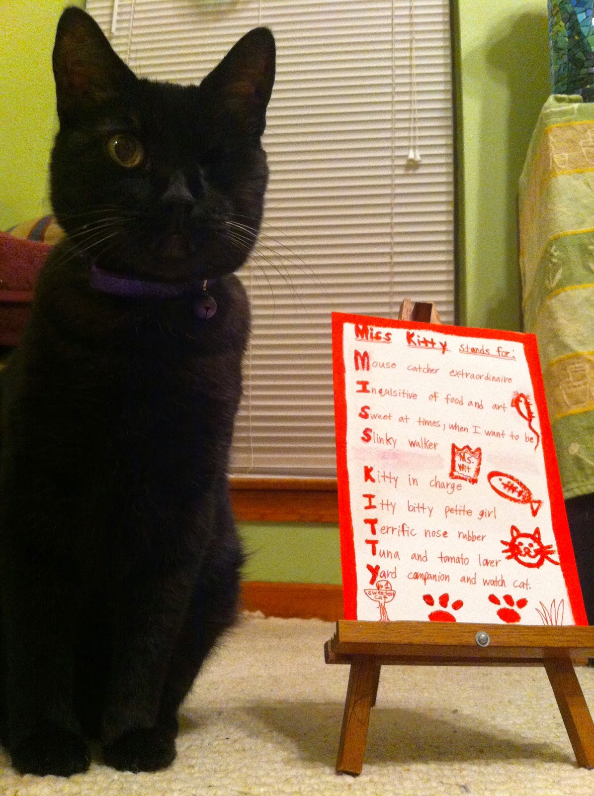 Adventures of The Witty Kitties: Second Cat Book Craft: Acrostic Poem ...