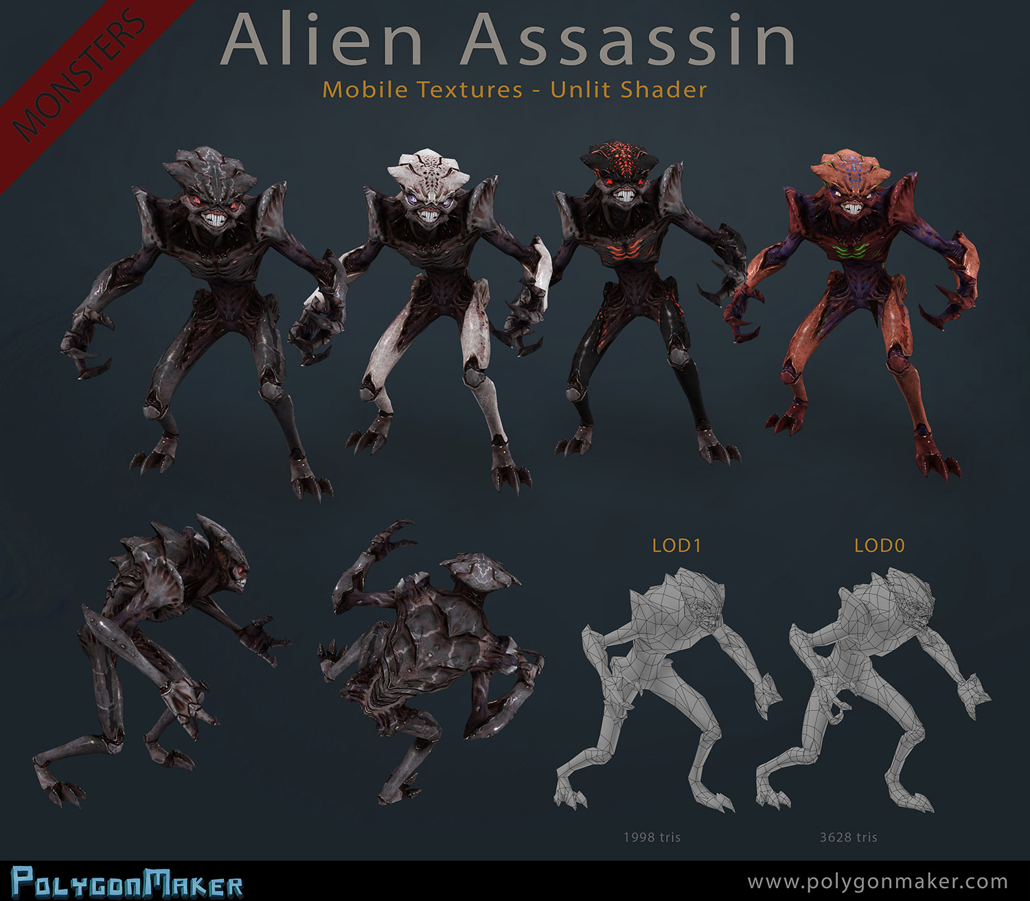 Polygonmaker: Monsters - Alien Assassin Released