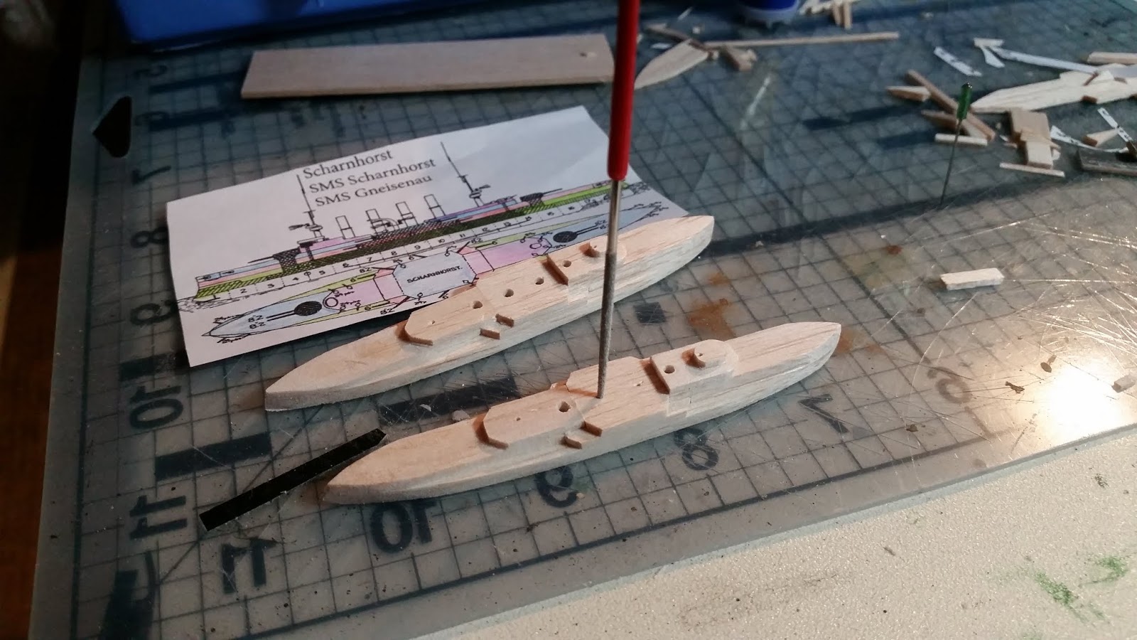 Scratch Building 1/1500 WWI Ships