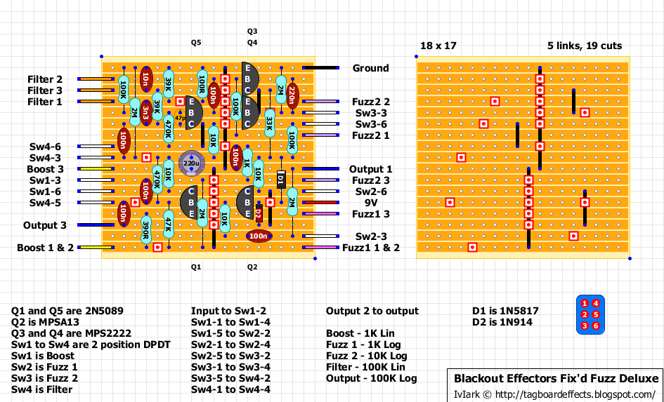Guitar FX Layouts: Blackout Effectors Fix'd Fuzz Deluxe