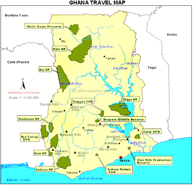 MAPS OF GHANA
