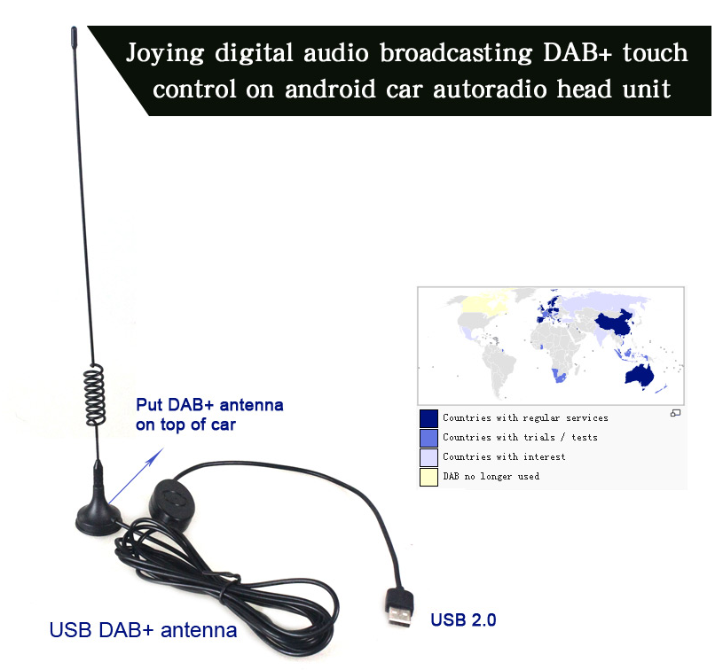 Joying : JOYING DIGITAL AUDIO BROADCASTING DAB+ for Android Car Stereo ...