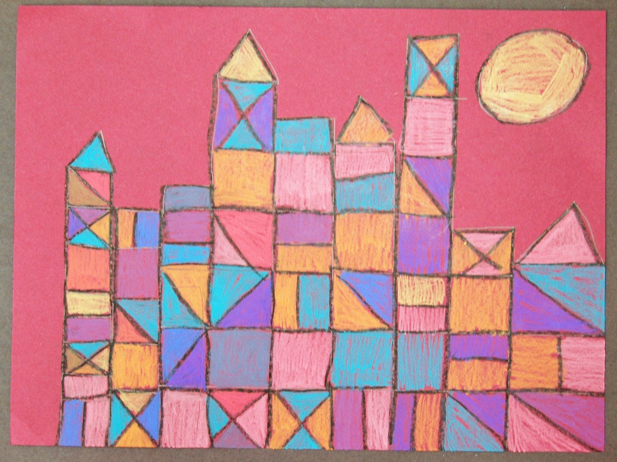 super happy art class: Paul Klee Buildings