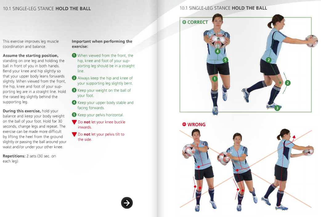 FIFA 11+ Level one, warm up and injury prevention program | Training ...