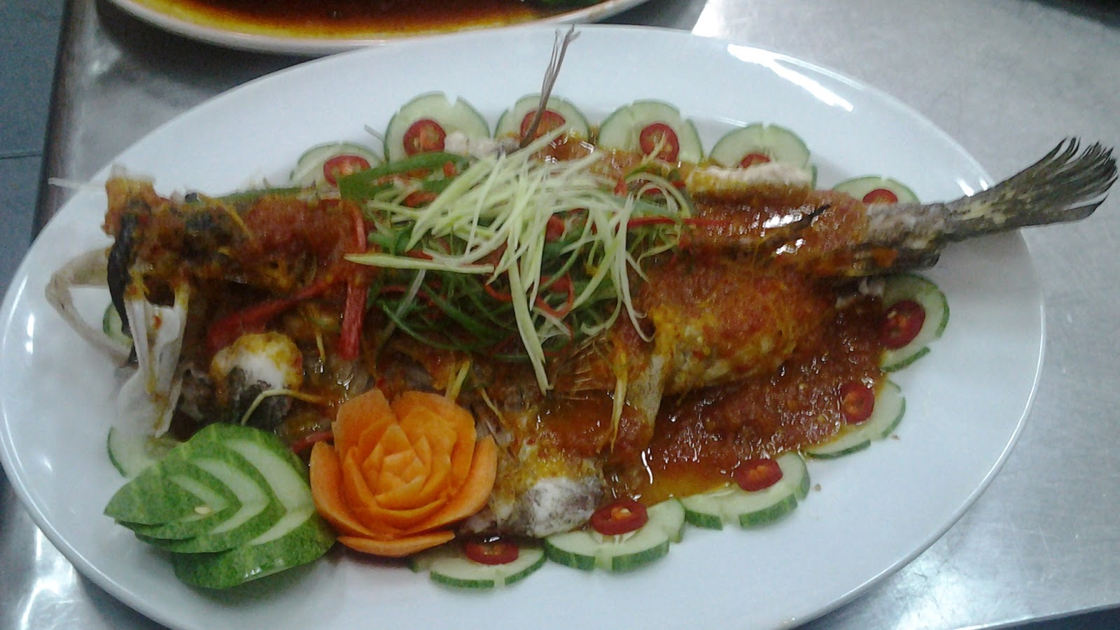 RESEP MASAKAN MELAYU DAN MINANG: Ikan Gerapu Steam Saus Kecombrang/kincung