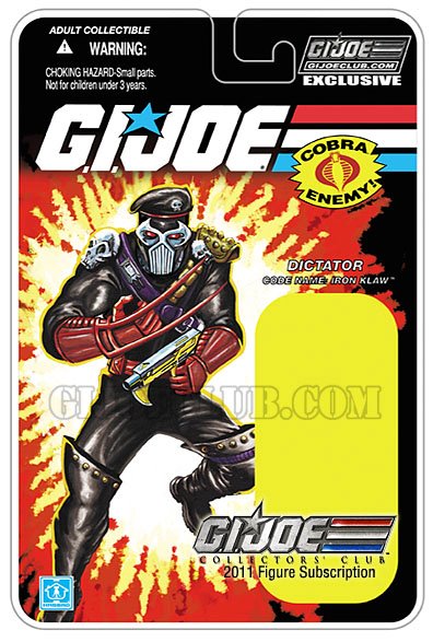 That Figures: NEWS: GI Joe Collector Club-Exclusive Figures Card Art