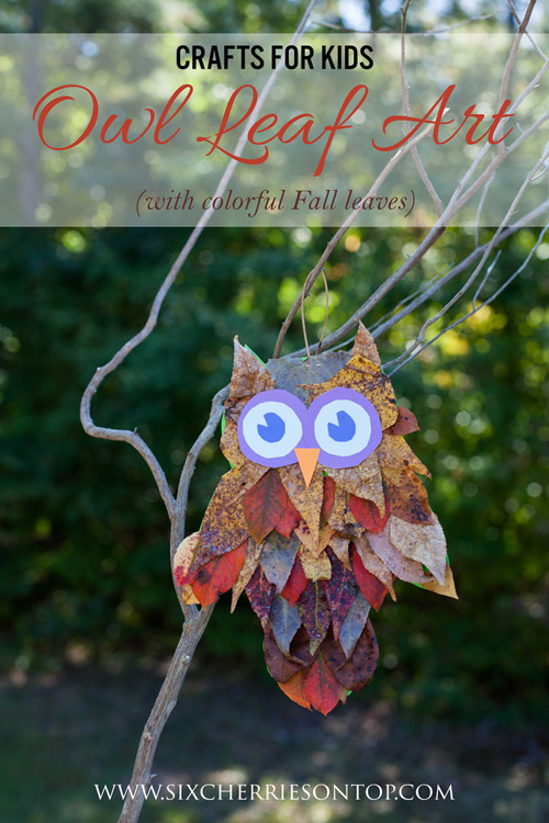My Owl Barn: Easy Owl Leaf Art