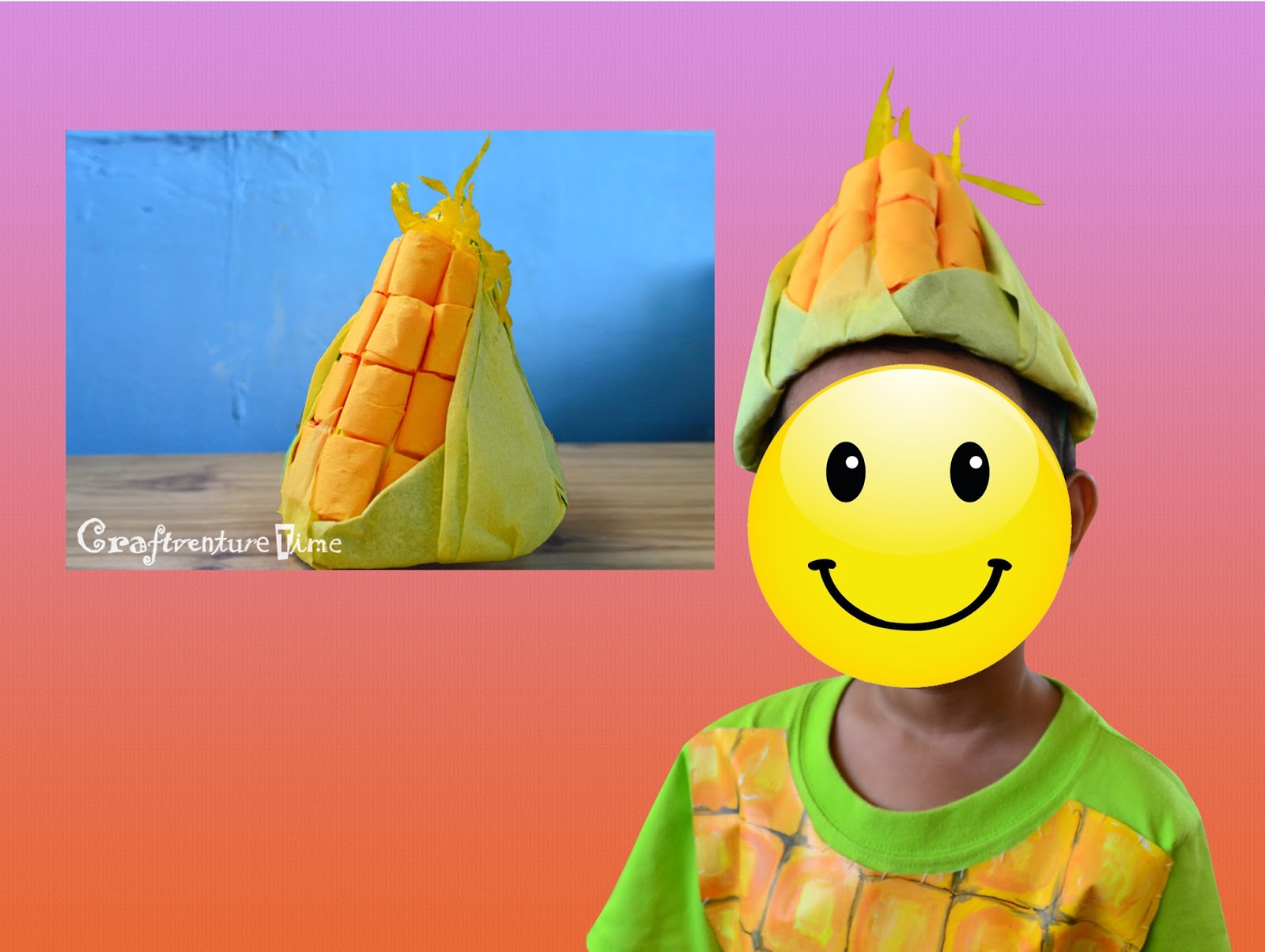 Craftventure Time: DIY Paper Corn Hat
