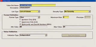 Oracle Applications: Oracle Value Sets