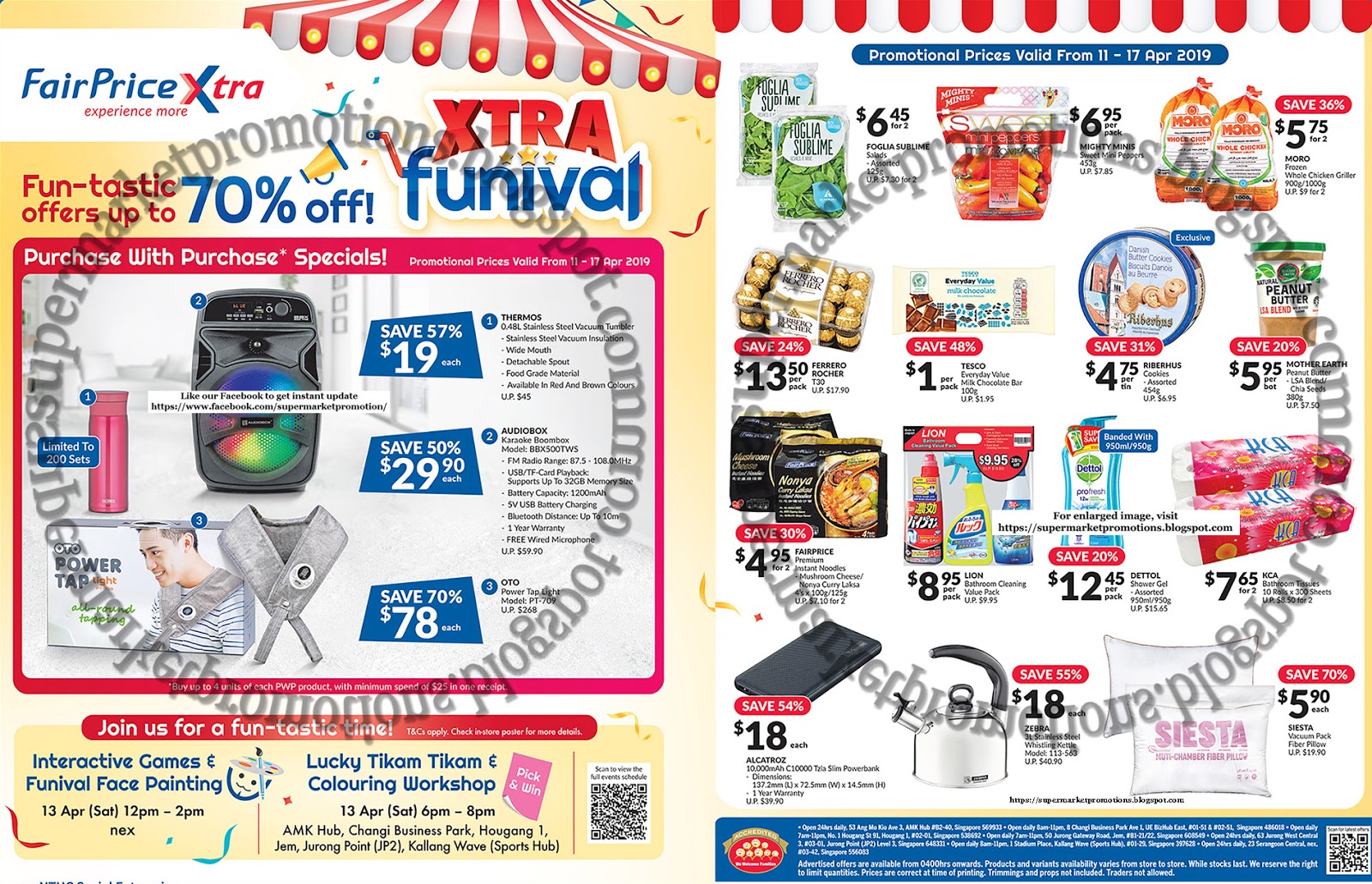 NTUC FairPrice Xtra Promotion 11 - 17 April 2019 ~ Supermarket Promotions