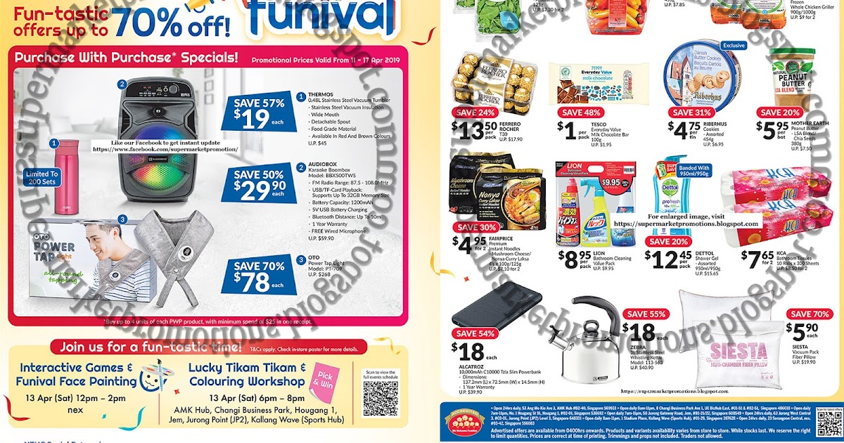 NTUC FairPrice Xtra Promotion 11 - 17 April 2019 ~ Supermarket Promotions