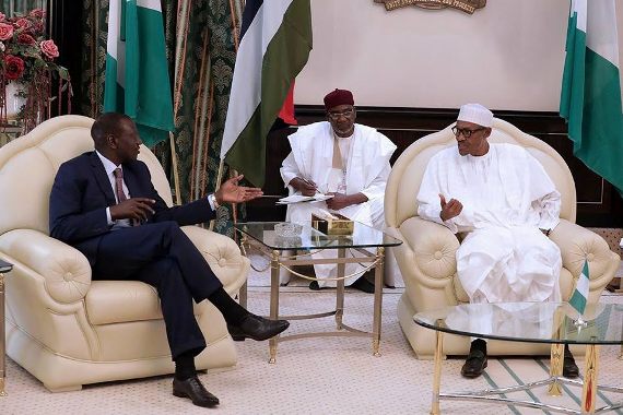 Photos: President Buhari receives deputy Kenyan President at the state ...