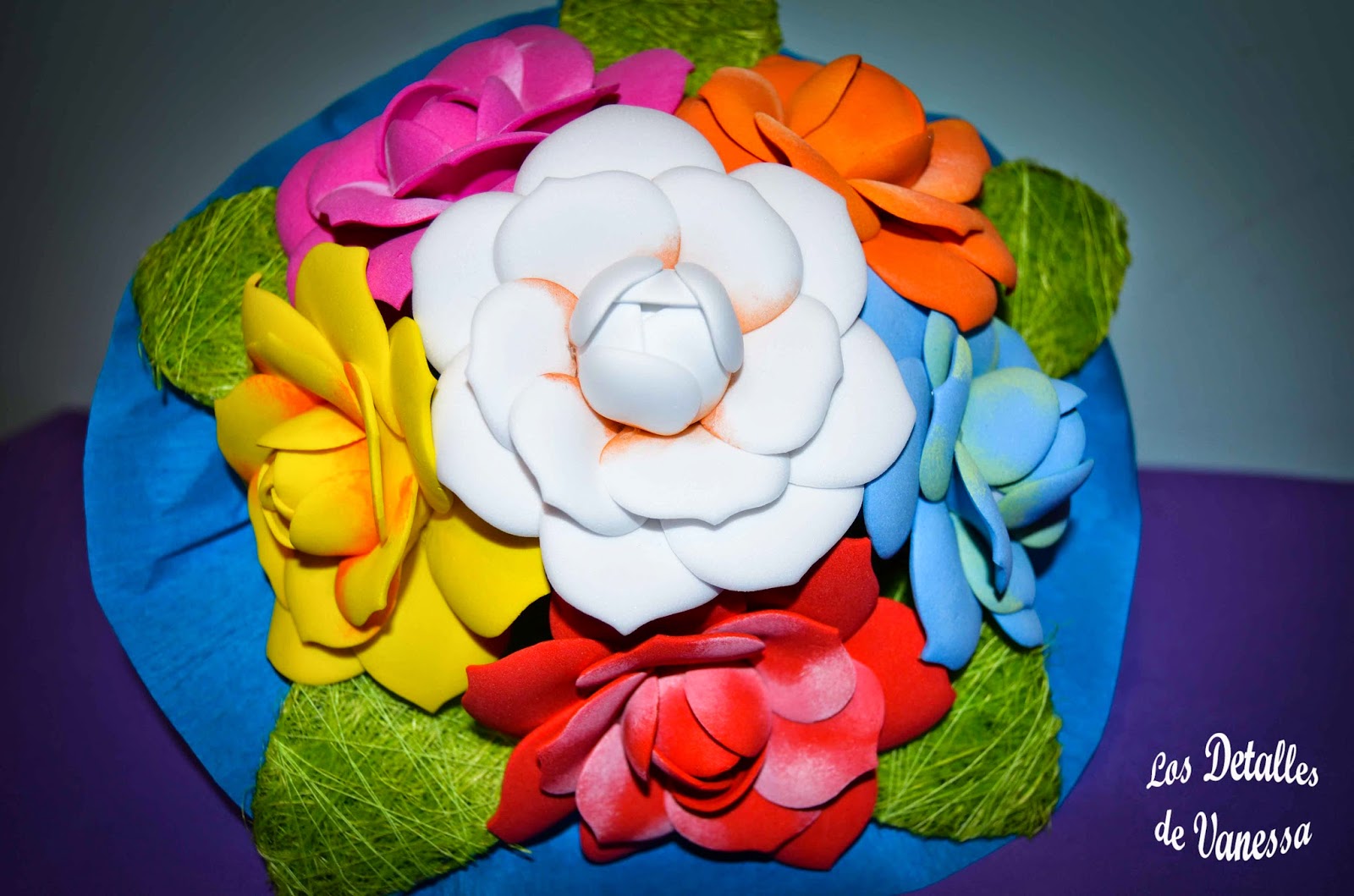 Los Detalles de Vanessa: Ramo de Flores en Goma Eva