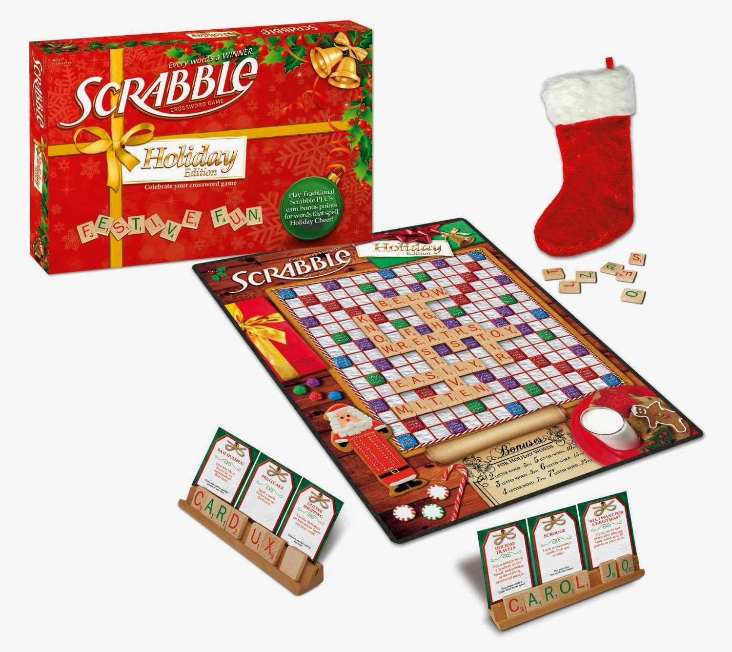 Christmas Every Day: Christmas Scrabble Holiday Edition Game
