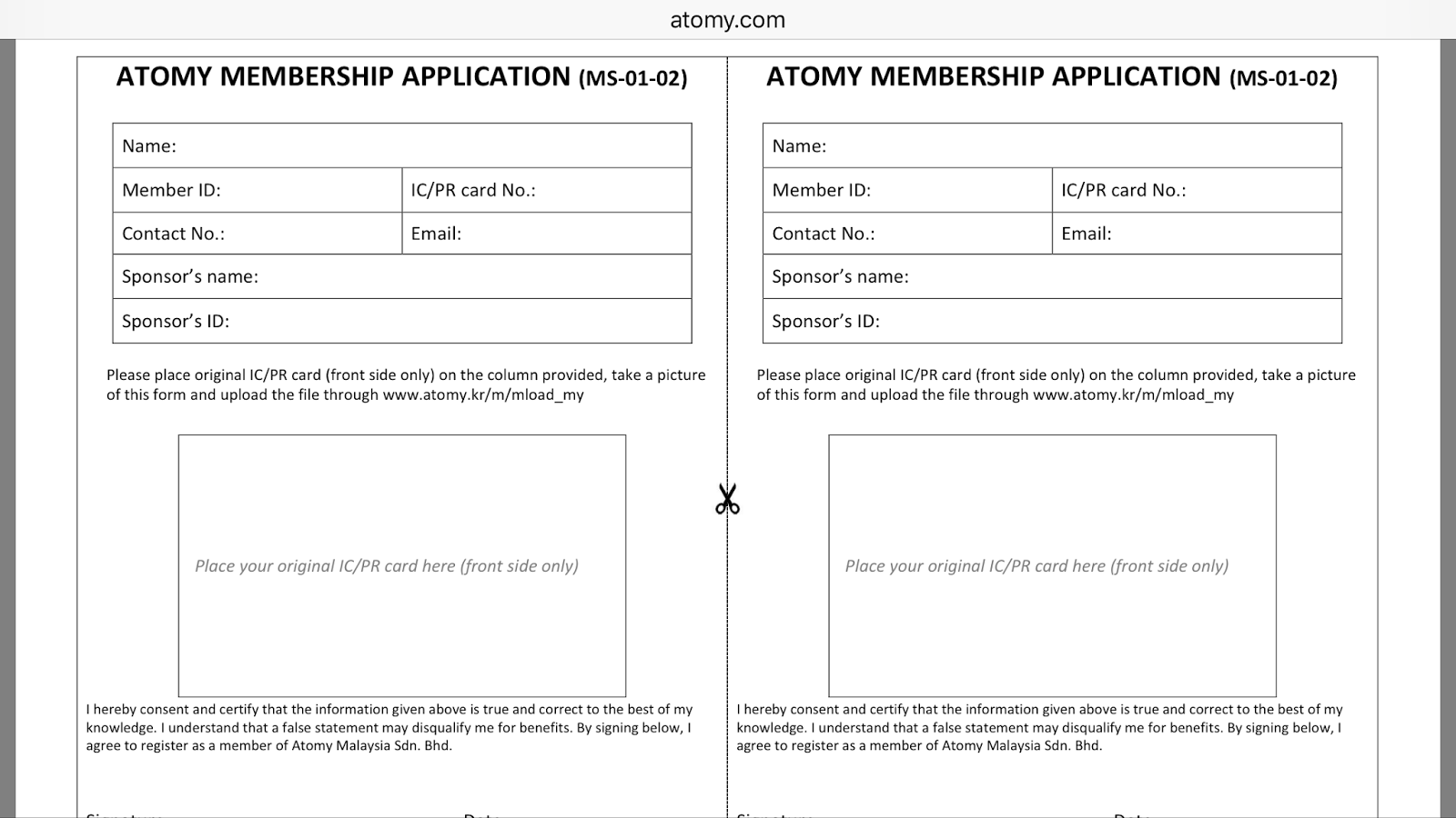 Atomy Worldwide Income: REGISTER MEMBER