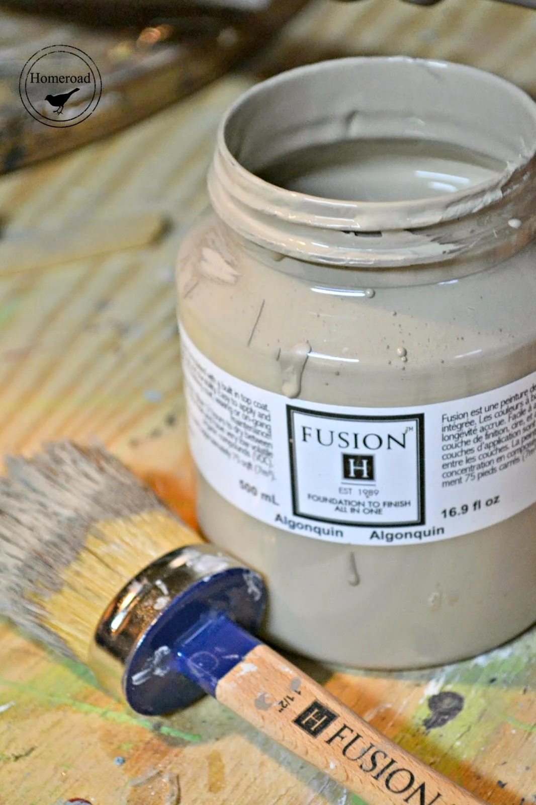 An Entry Bench & Fusion Mineral Paint