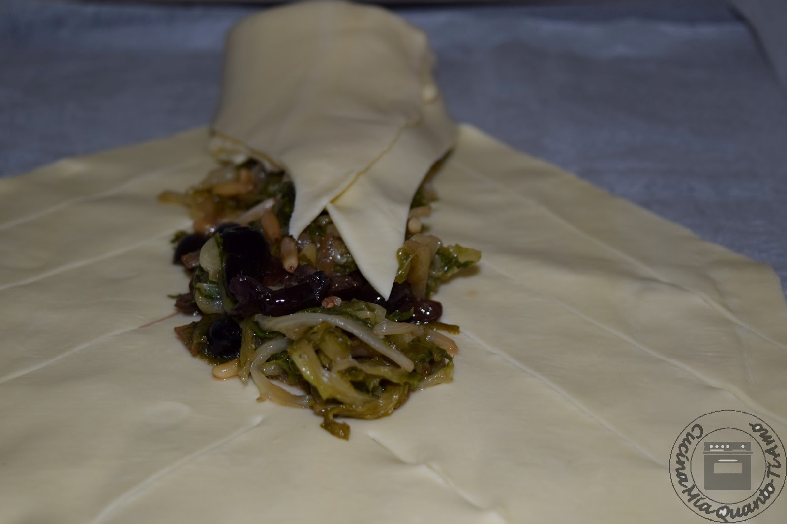 Strudel di pasta sfoglia con scarole - Cucina Mia Quanto Ti Amo