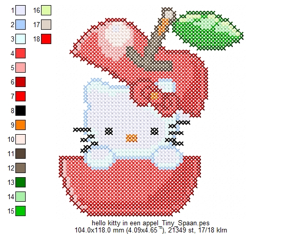 Cross Stitch : Hello Kitty Cross Stitch
