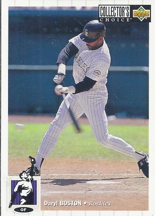 1994 Collector's Choice - Card By Card: 62 - Daryl Boston