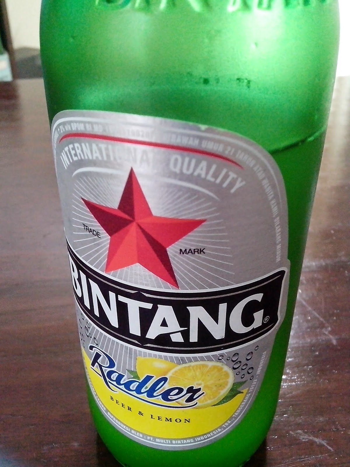 Penikmat BIR: Bintang Radler: Aromatik bir setengah hati
