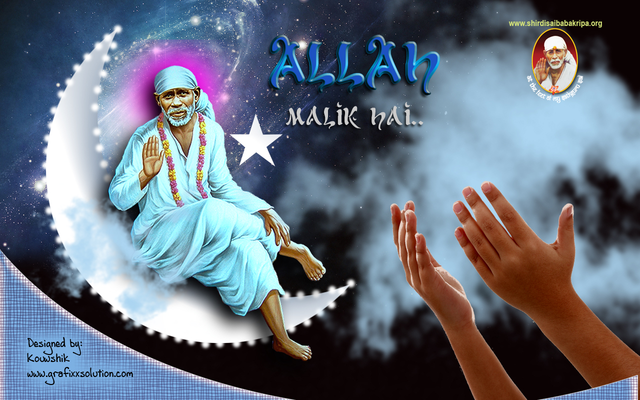 Sai Baba Eid Ul-Fitr Wallpaper For Download. | Shirdi Sai Baba Stories ...