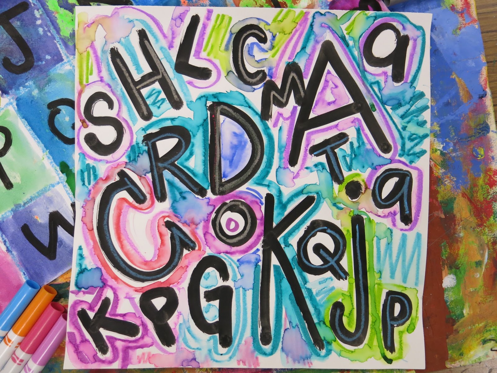 Cassie Stephens: kindergarten art