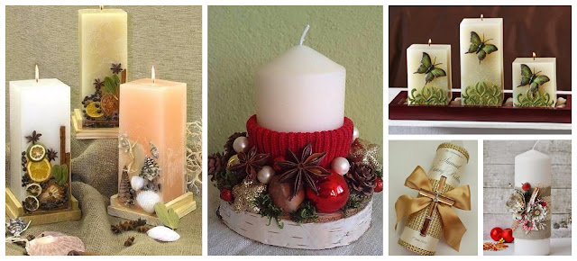 20 Hermosas ideas de cómo decorar velas para toda ocasión ~ Haz ...