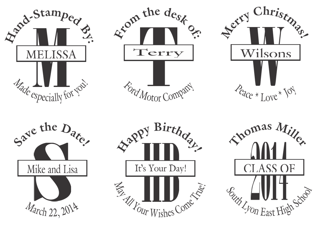 RubberFUNatics: PERSONALIZED STAMPS!