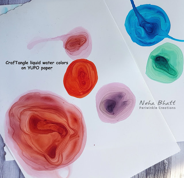 Periwinkle Creations: CrafTangle liquid water colors