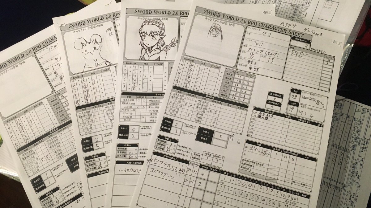 【TRPG】SW2.0オフセGMやってきました