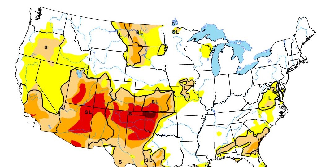 MADWEATHER: Current Drought Index Map