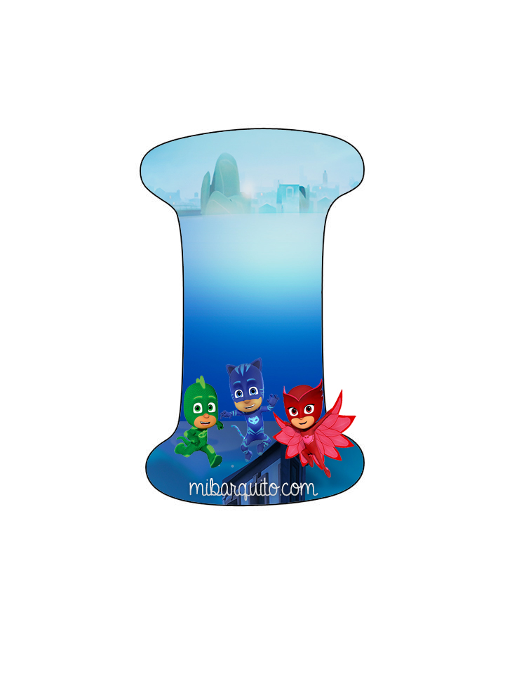 Abecedario de PJ Masks. - Oh my Alfabetos!