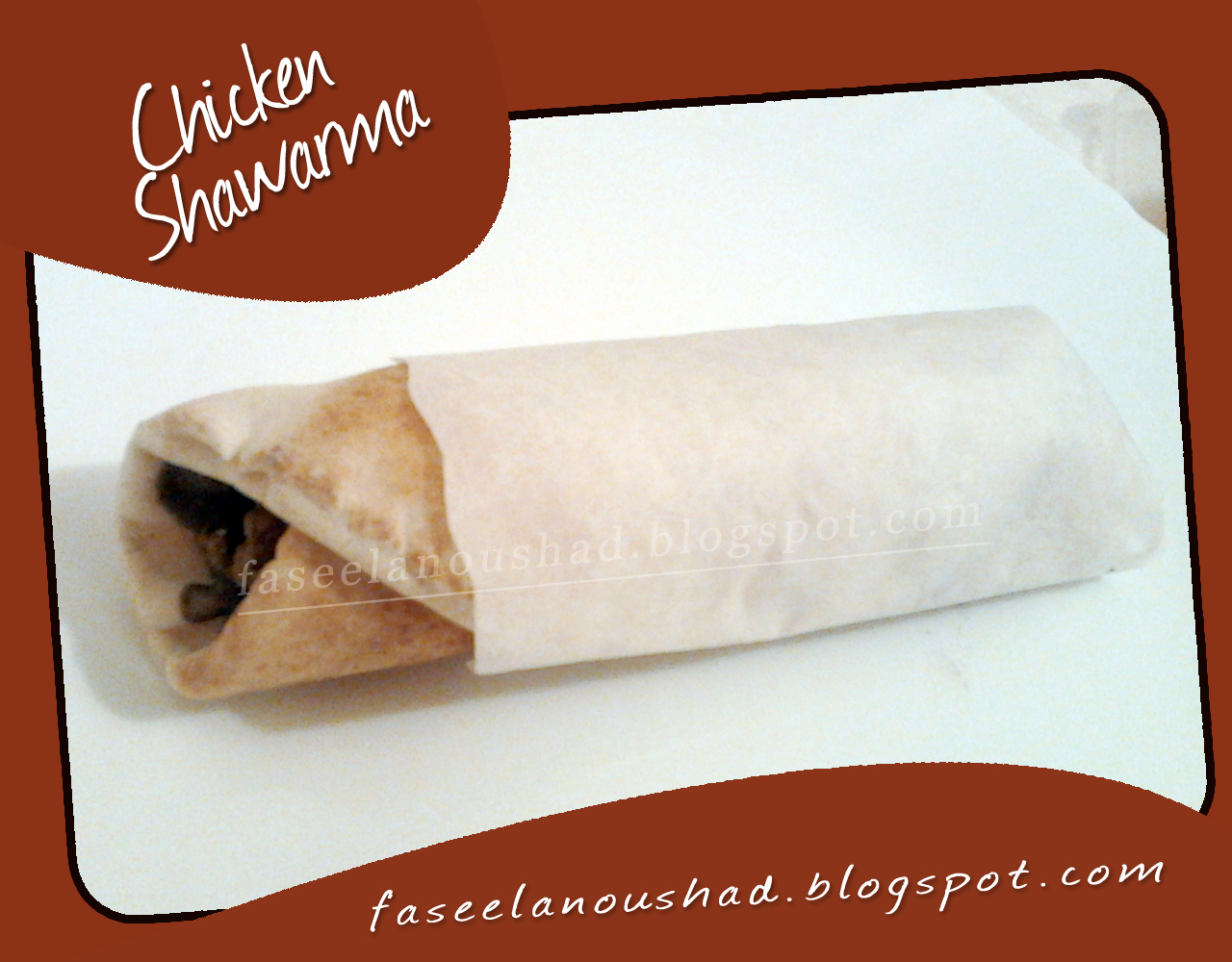 GOOD FOOD ENDS WITH GOOD TALK: Chicken Shawarma