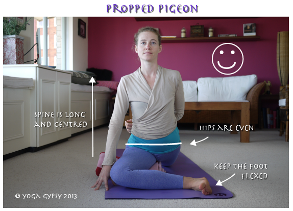 The Itinerant Yogini: Yoga Tip Tuesdays: 3 great ways to modify Pigeon Pose