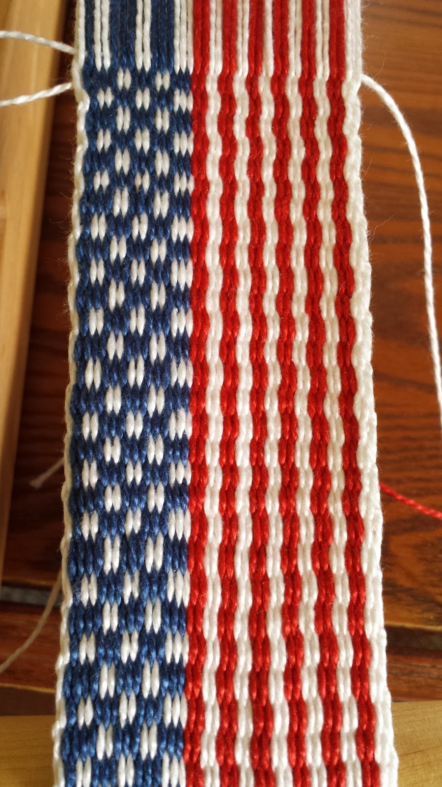 KB Knits & Crafts: Weaving a Guitar Strap, My Flag Design