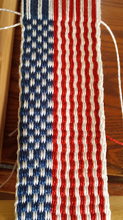 KB Knits & Crafts: Weaving a Guitar Strap, My Flag Design